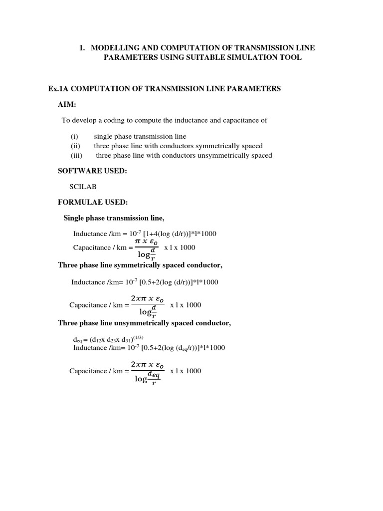 PSS Lab Manual | PDF | Electric Power Transmission | Inductance
