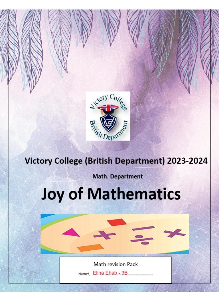 Y3 Math Term 2 Revision (2024) .... | PDF | Mathematics | Science