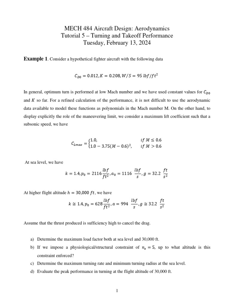 MECH484-2024-Tutorial5-Turning Performance Performance | PDF | Thrust ...
