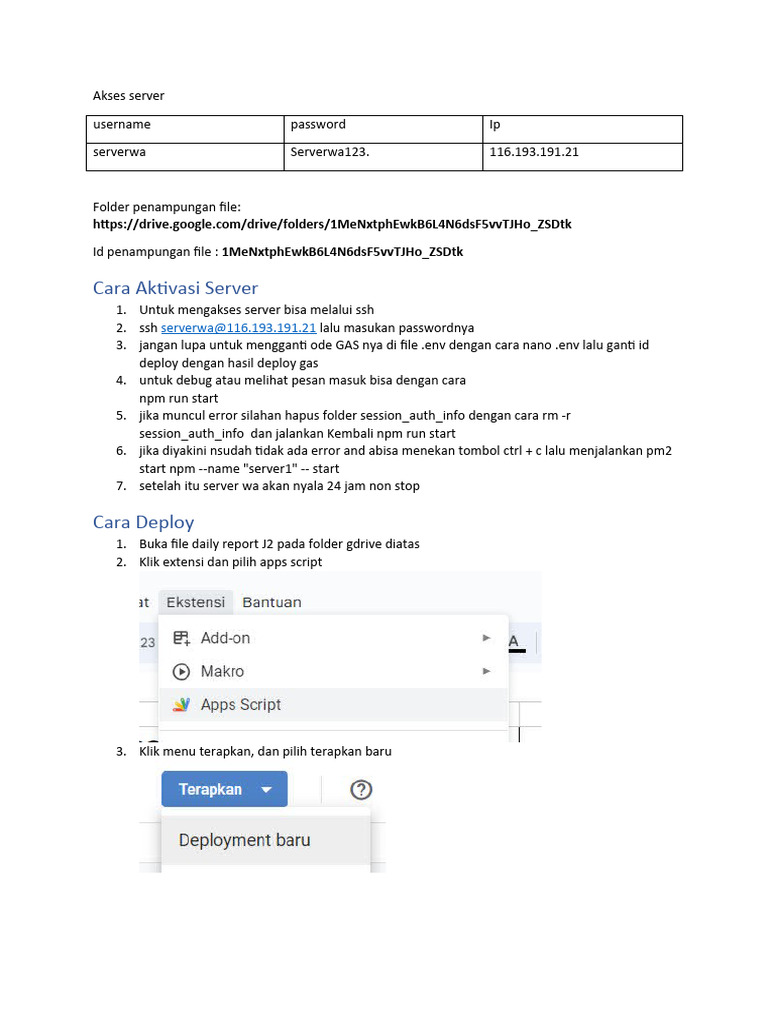 Setting Server Wa | PDF | Komputer