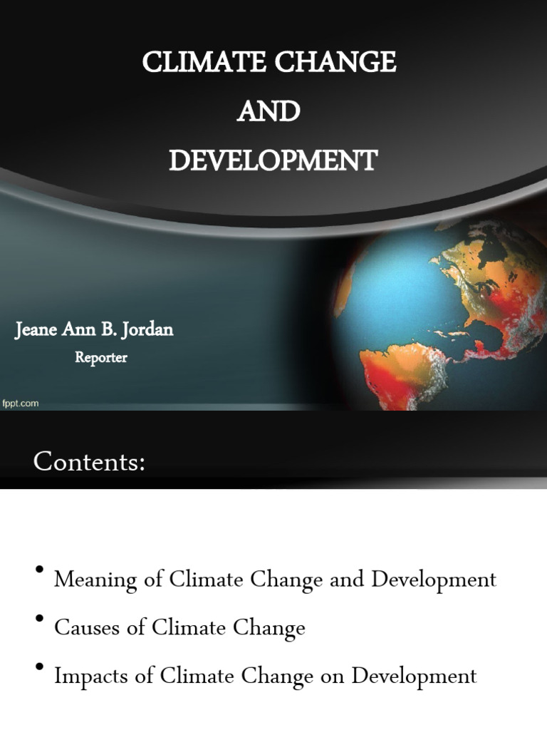 Climate Change's Impact on Development | PDF | Climate Change | Climate