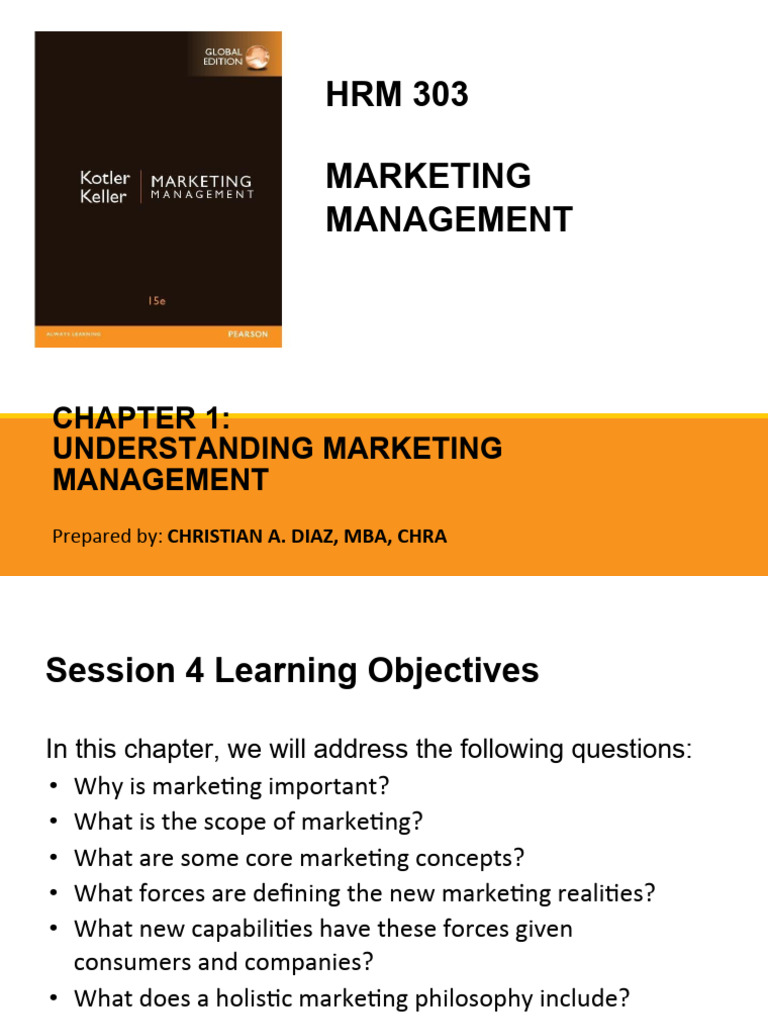 Session 4 - Understanding Marketing Management | PDF | Marketing | Brand