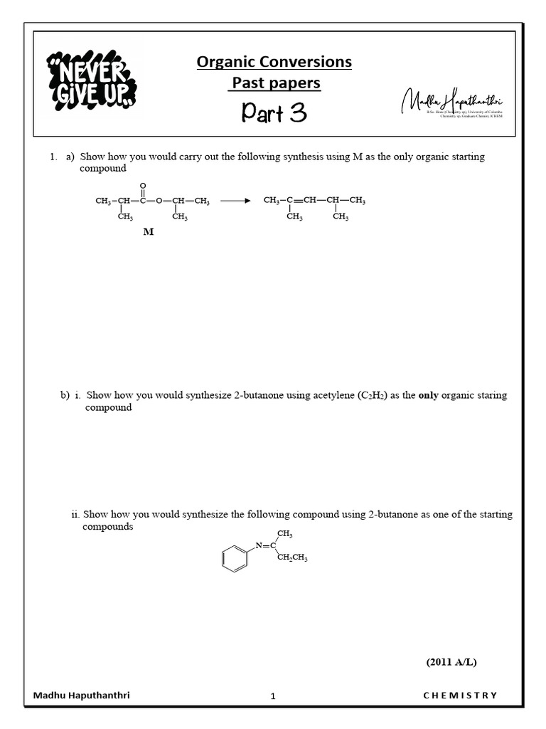 Organic Chemistry Conversions Guide | PDF | Chemistry | Organic Compounds