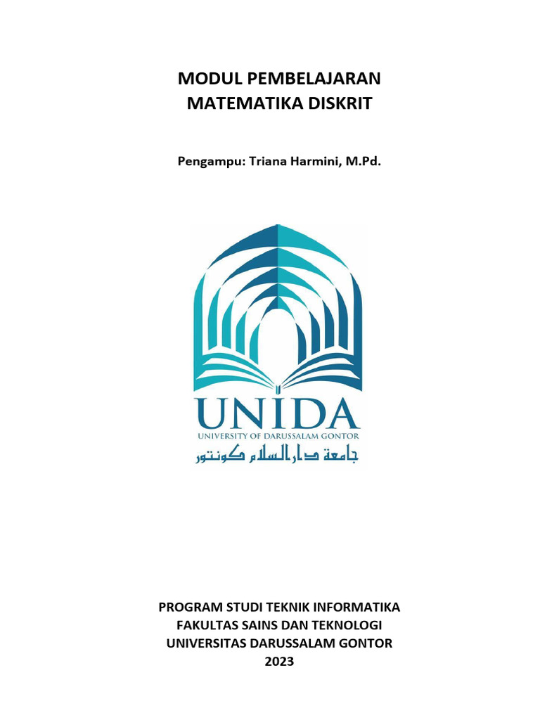 Modul Pembelajaran - 49606 - Modul Pembelajaran Matematika Diskrit - 2 | PDF | Kajian Bahasa Asing