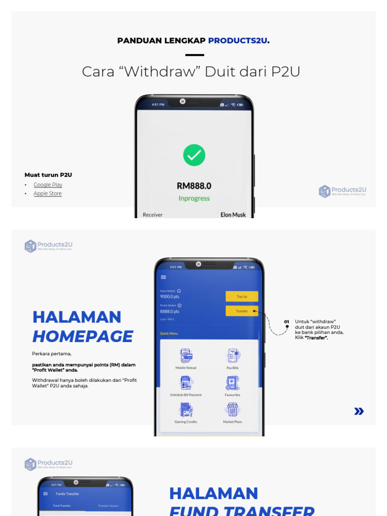 Withdraw Duit Daripada Profit Wallet | PDF