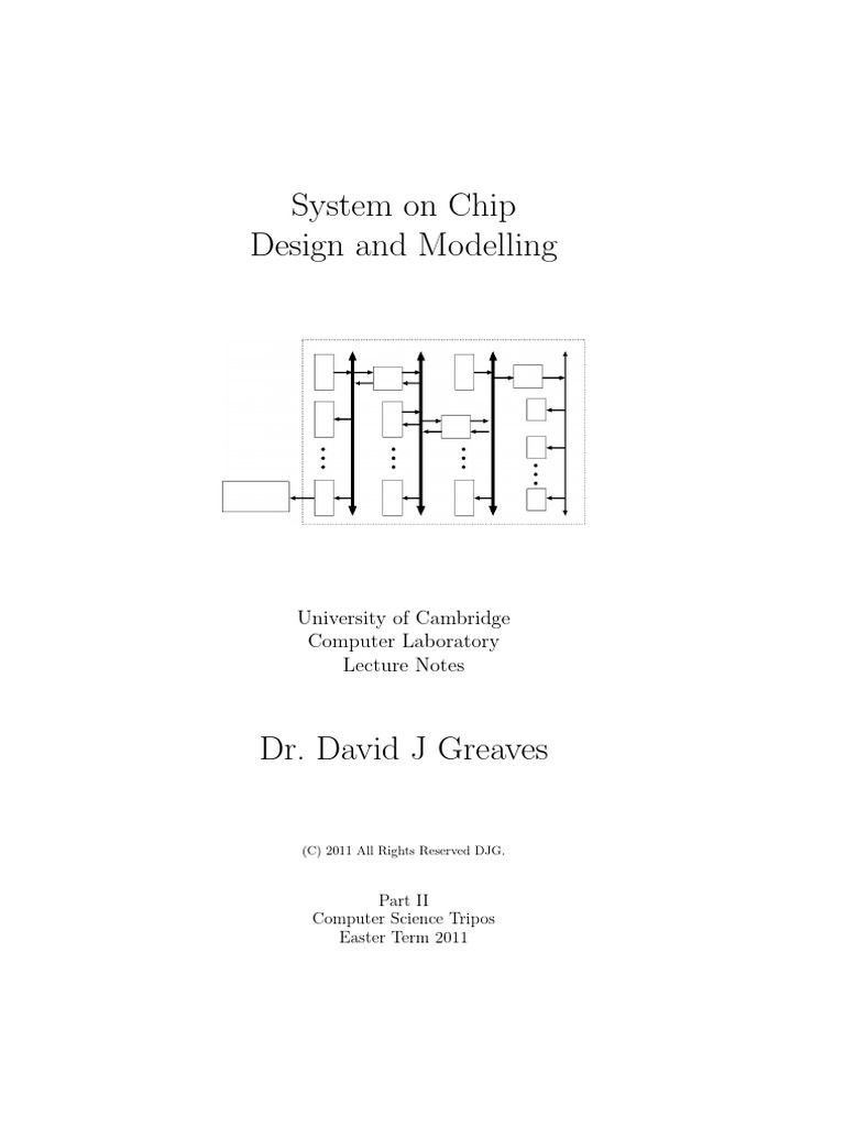 System On Chip Design And Modelling Pdf