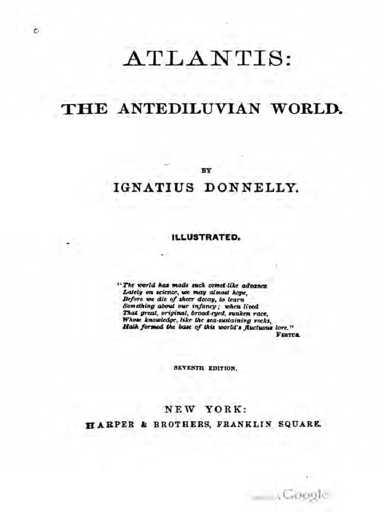 1882 Donnelly Atlantis | PDF | Atlantis