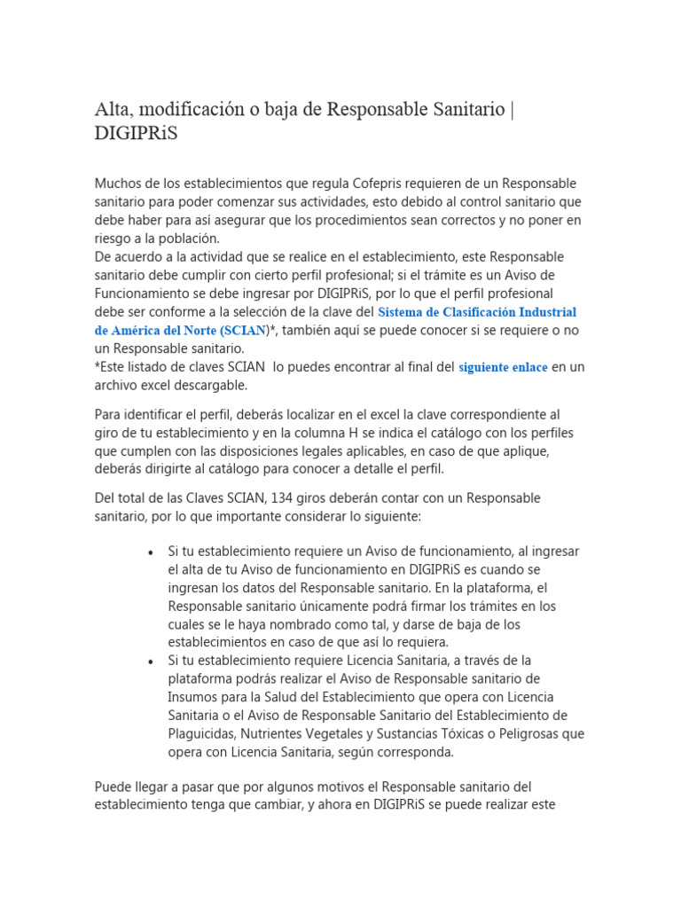 Digipris Responsable Sanitario 2023 | PDF | Crecimiento personal y ...