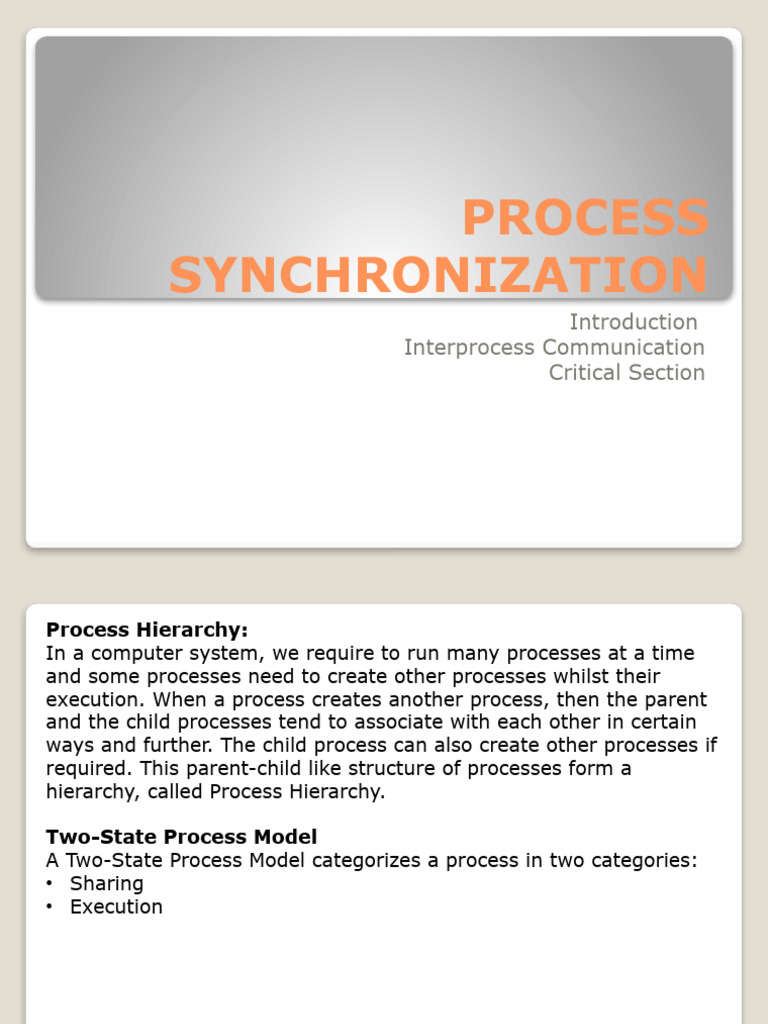 Process SYNC | PDF
