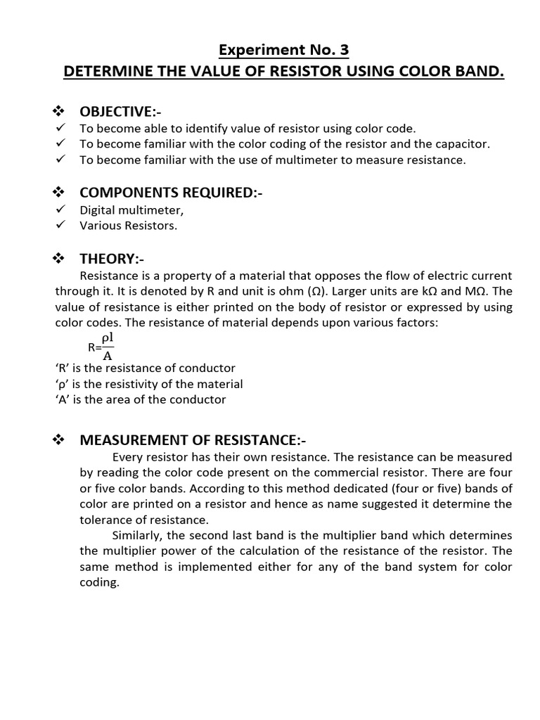 Basic Electronics Lab Report | PDF Basic Electronics Lab Report | PDF