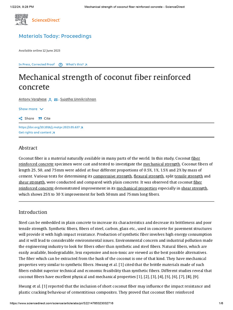 02 Mechanical Strength of Coconut Fiber Reinforced Concrete ...