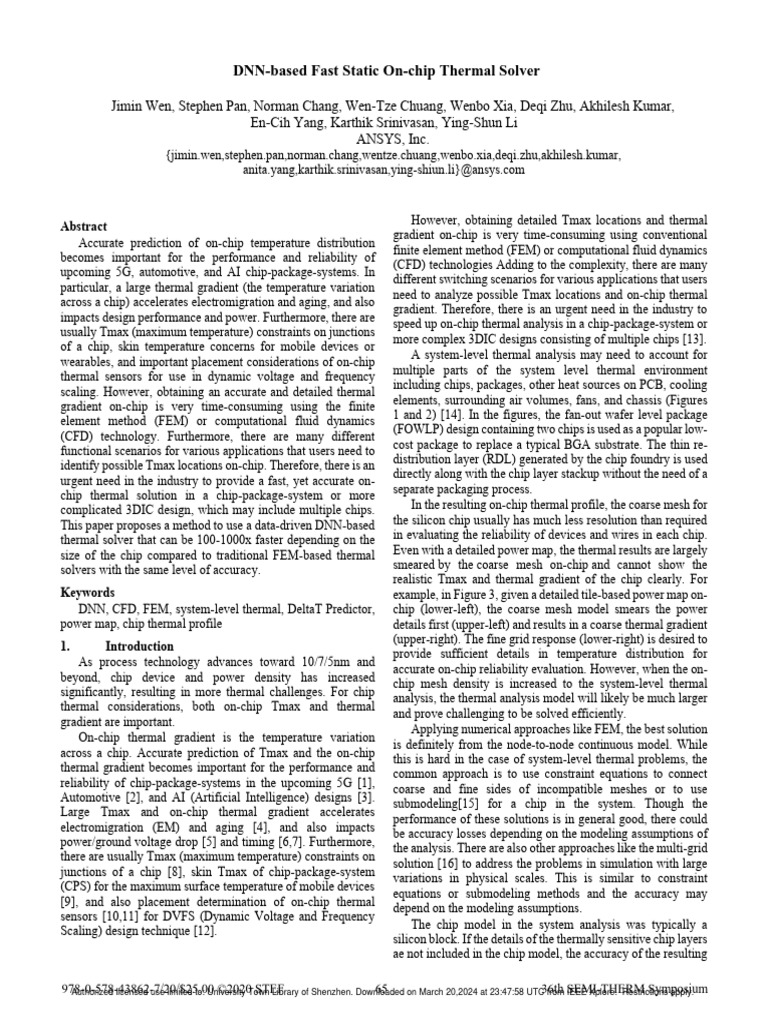 DNN-based_Fast_Static_On-chip_Thermal_Solver | PDF | Integrated Circuit ... DNN-based_Fast_Static_On-chip_Thermal_Solver | PDF | Integrated Circuit ...