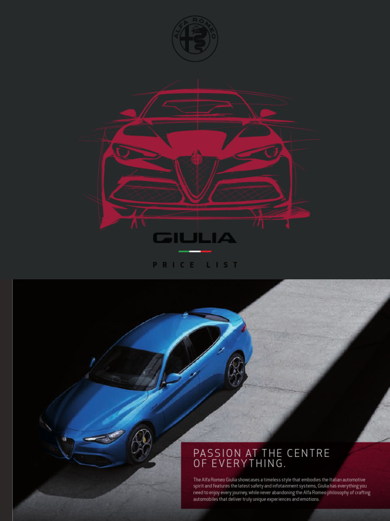 2021 Alfa Romeo Giulia Brochure | PDF | Fuel Economy In Automobiles | Horsepower