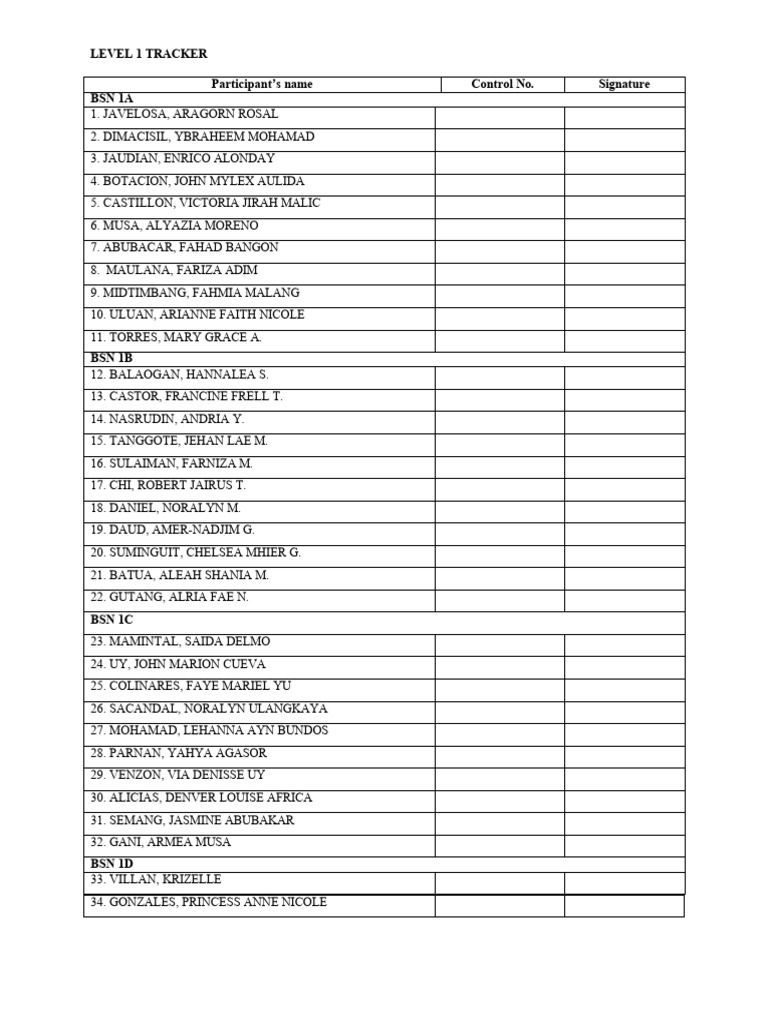 Tracker Pdf