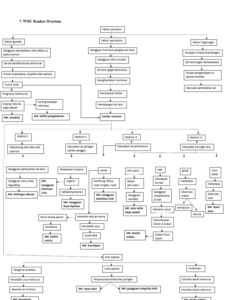 WOC Kanker Ovarium: Faktor dan Prognosis | PDF