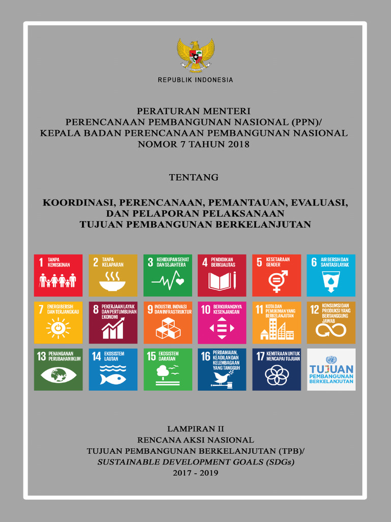 Lamp. 2 - Dokumen RAN TPB - SDGs 2017 - 2019 1 | PDF