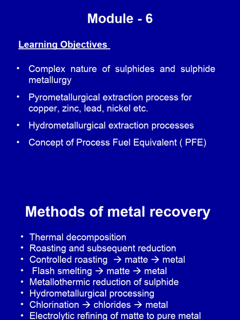 Presentation M 6 | PDF | Smelting | Copper