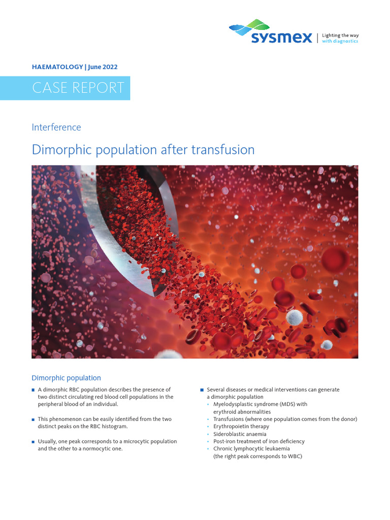 SEG Dimorphic Population After Transfusion Case Report EN View 1 | PDF ...