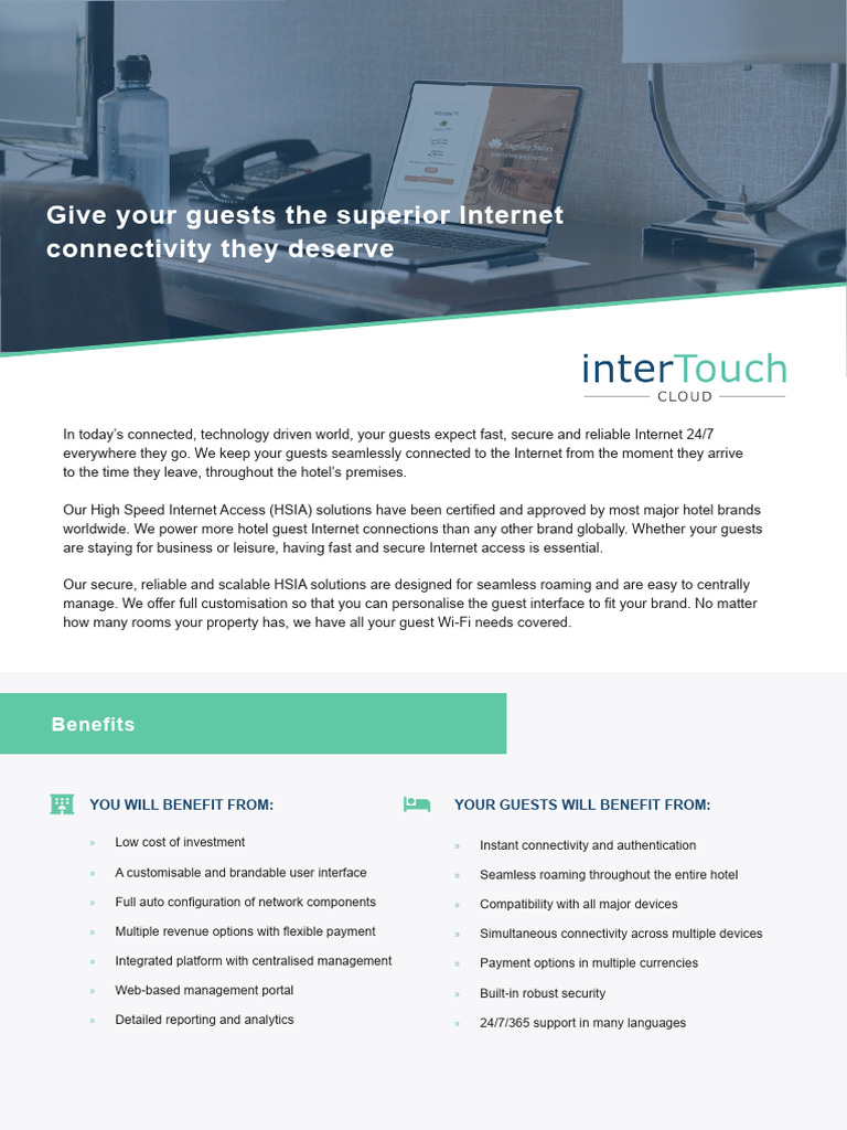 Intertouch Cloud Brochure | PDF | Internet | Cloud Computing