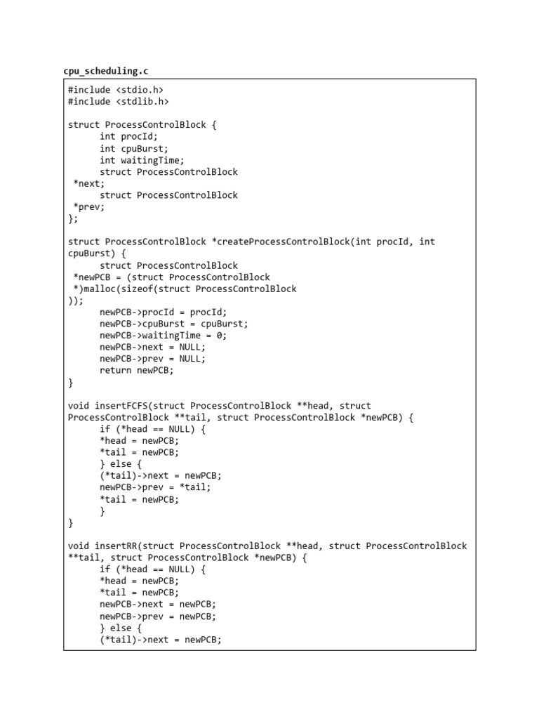 Cpu Scheduling | PDF | Operating System Technology | Software Engineering