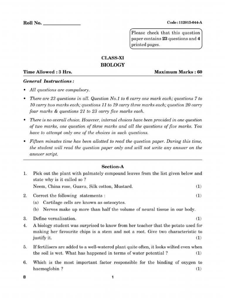 Biology 5 | PDF