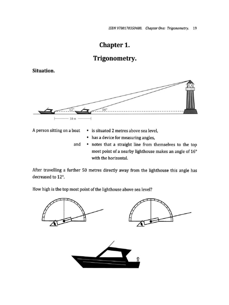 Sadler Methods Unit 1 Text Chapter 1 | PDF | Trigonometric Functions | Triangle