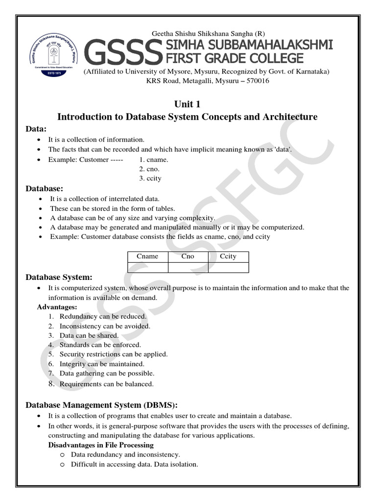 Dbms 1 S | PDF | Databases | Conceptual Model Dbms 1 S | PDF | Databases | Conceptual Model