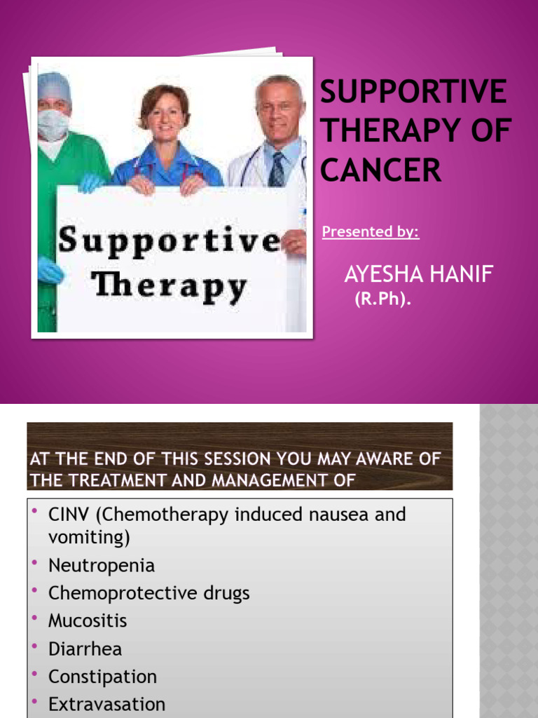 Supportive Therapy of Cancer - New | PDF