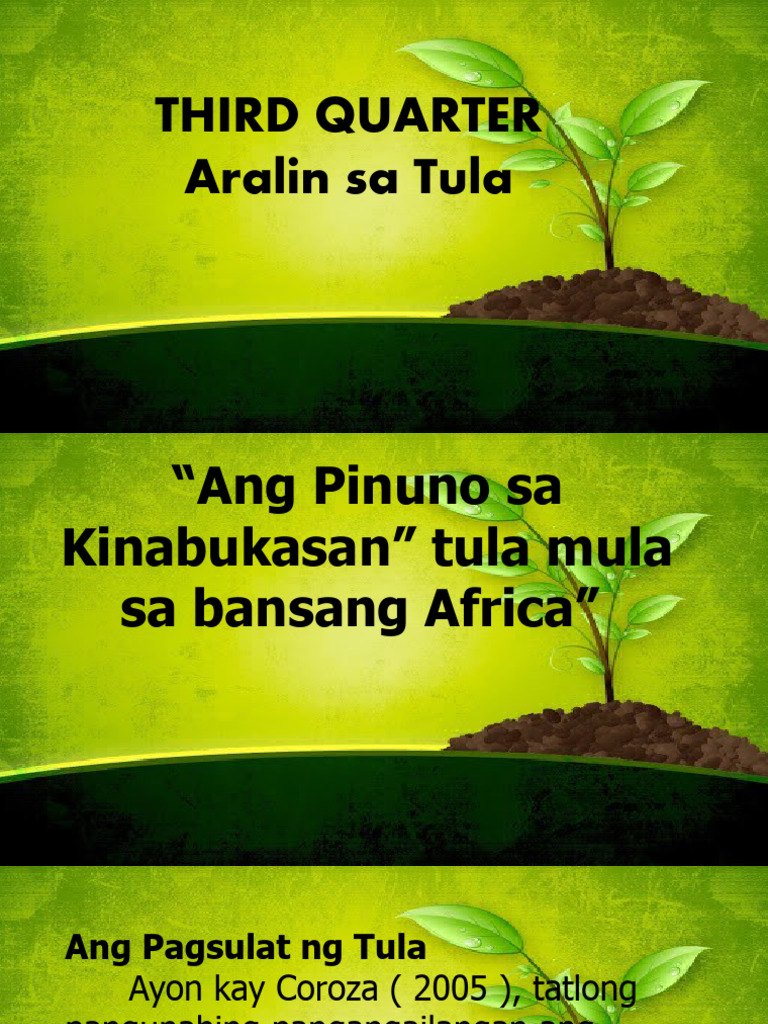 2021-2022 Week 2 Third Quarter Tula | PDF