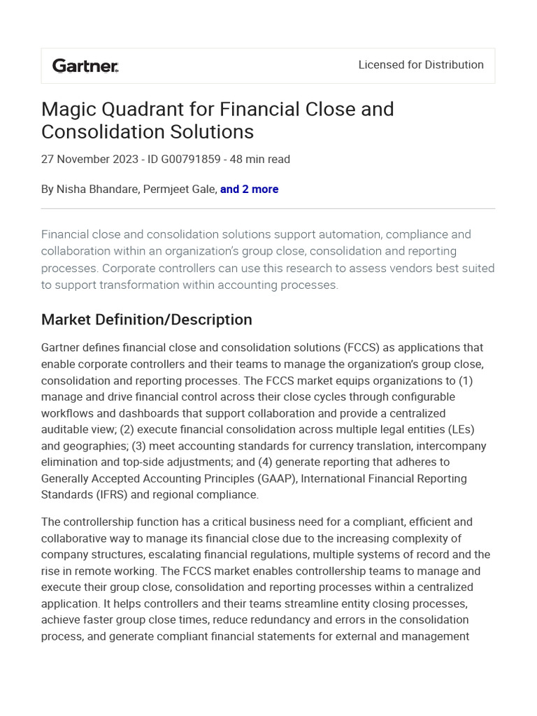 Gartner Reprint | PDF