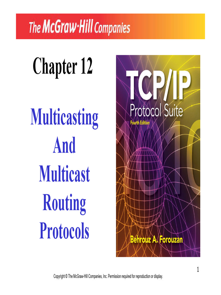 Ch12 Multicasting And Multicast Routing Protocols Download Free Pdf Multicast Routing