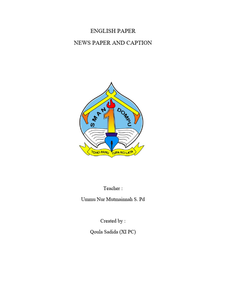 NEWSPAPER & CAPTION | PDF