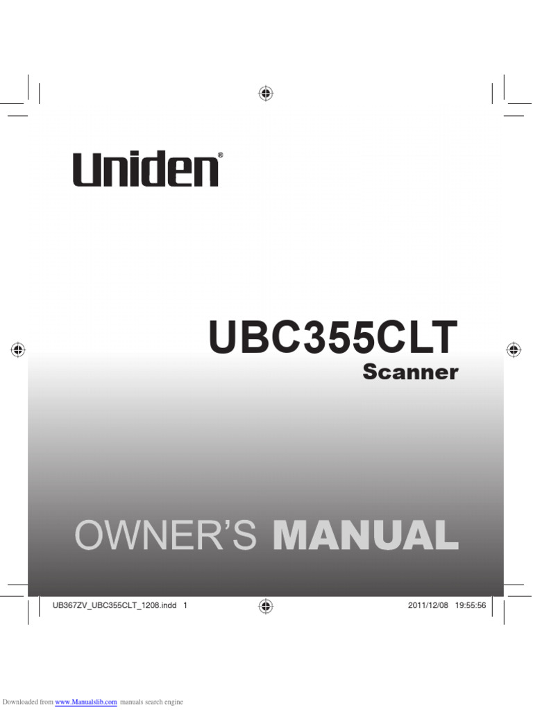 Ubc 355 CLT | PDF | Frequency Modulation | Ac Power Plugs And Sockets