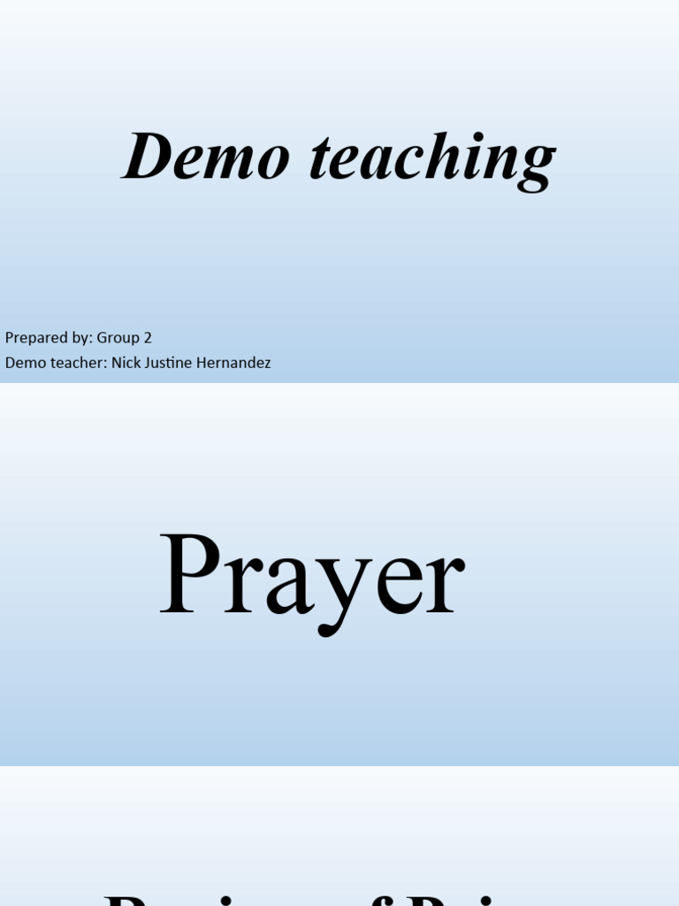 Demo Teaching For Sat | PDF