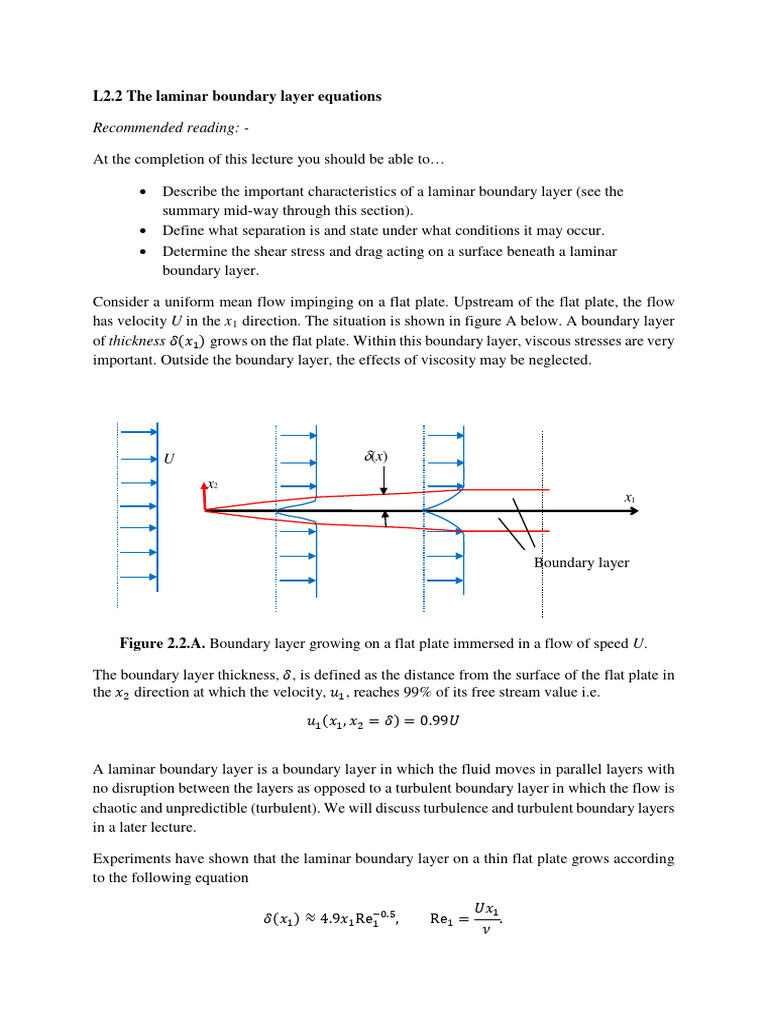 FEEG2003 L22 | PDF | Boundary Layer | Fluid Dynamics