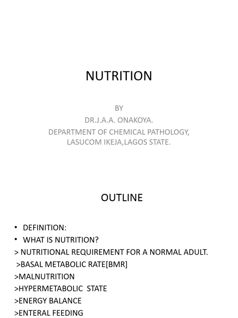 NUTRITION | PDF | Nutrition | Diet & Nutrition