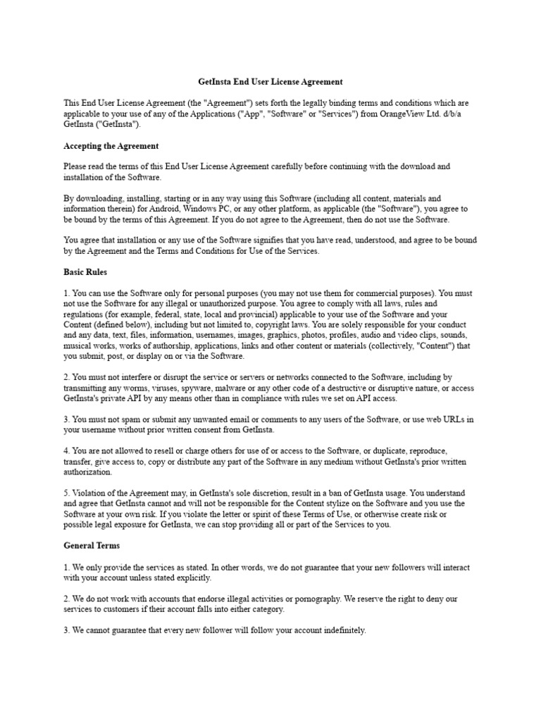 EULA | PDF | Application Software | Software