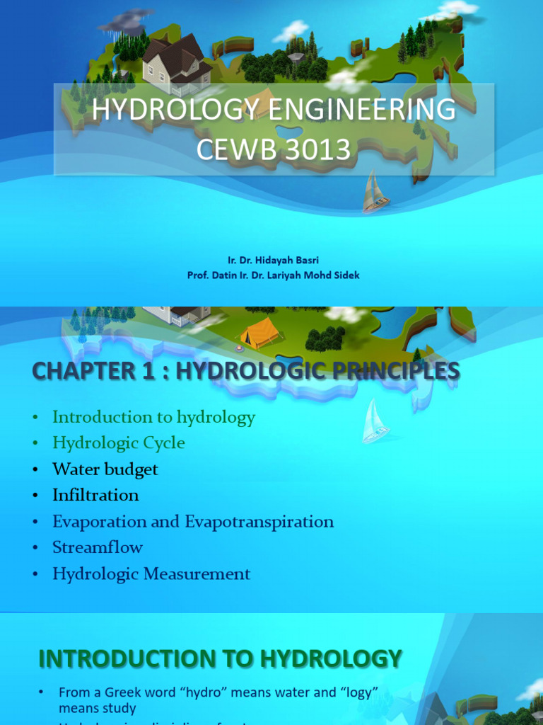 CEWB 322 Chapter 1 | Download Free PDF | Discharge (Hydrology) | Hydrology