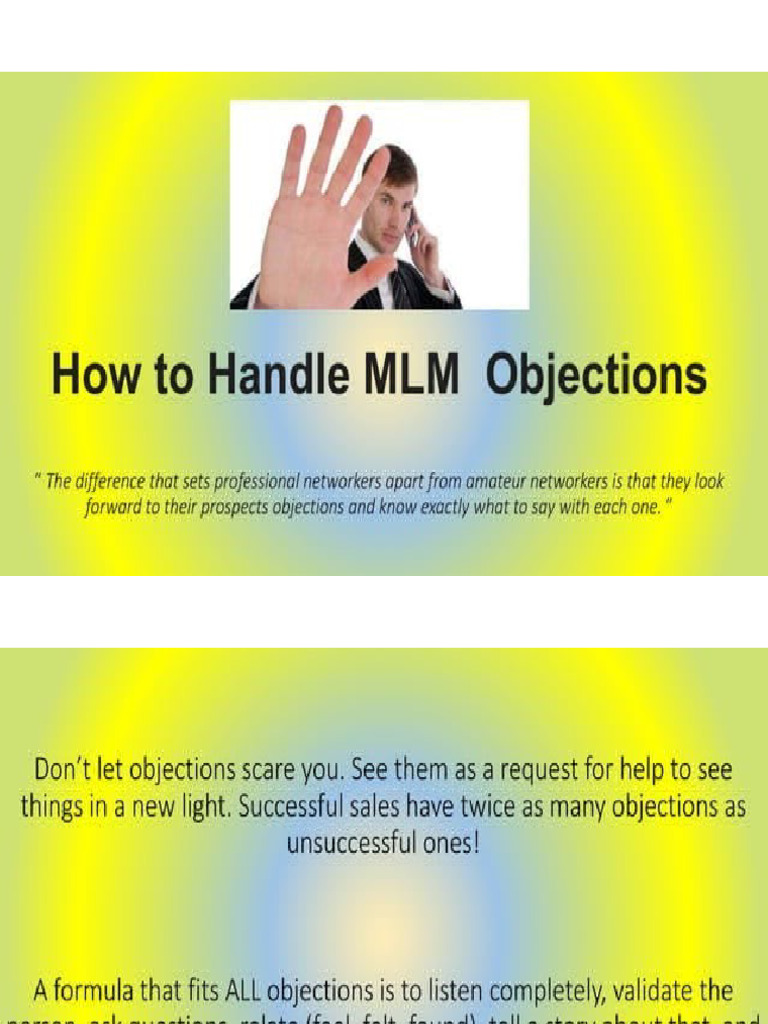 How To Handle Objections | PDF