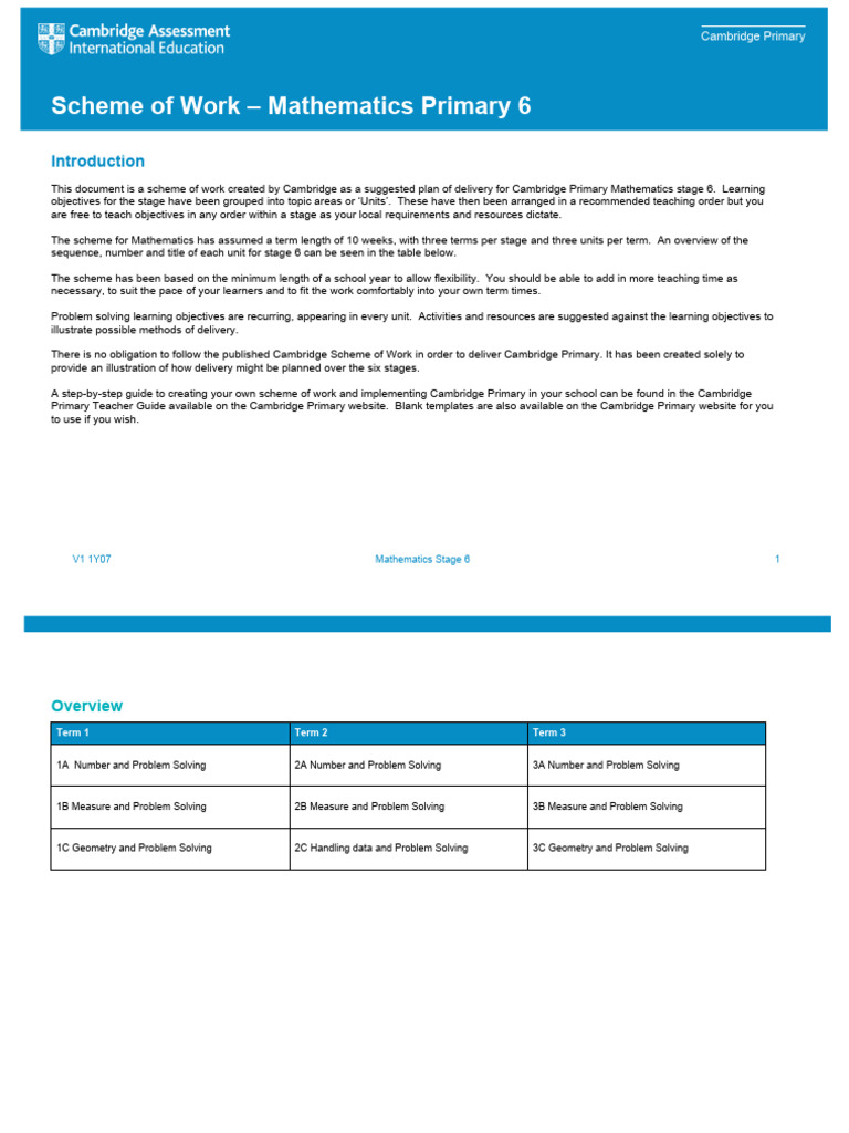 Cambridge Primary Mathematics Stage 6 | PDF | Numbers | Mathematics