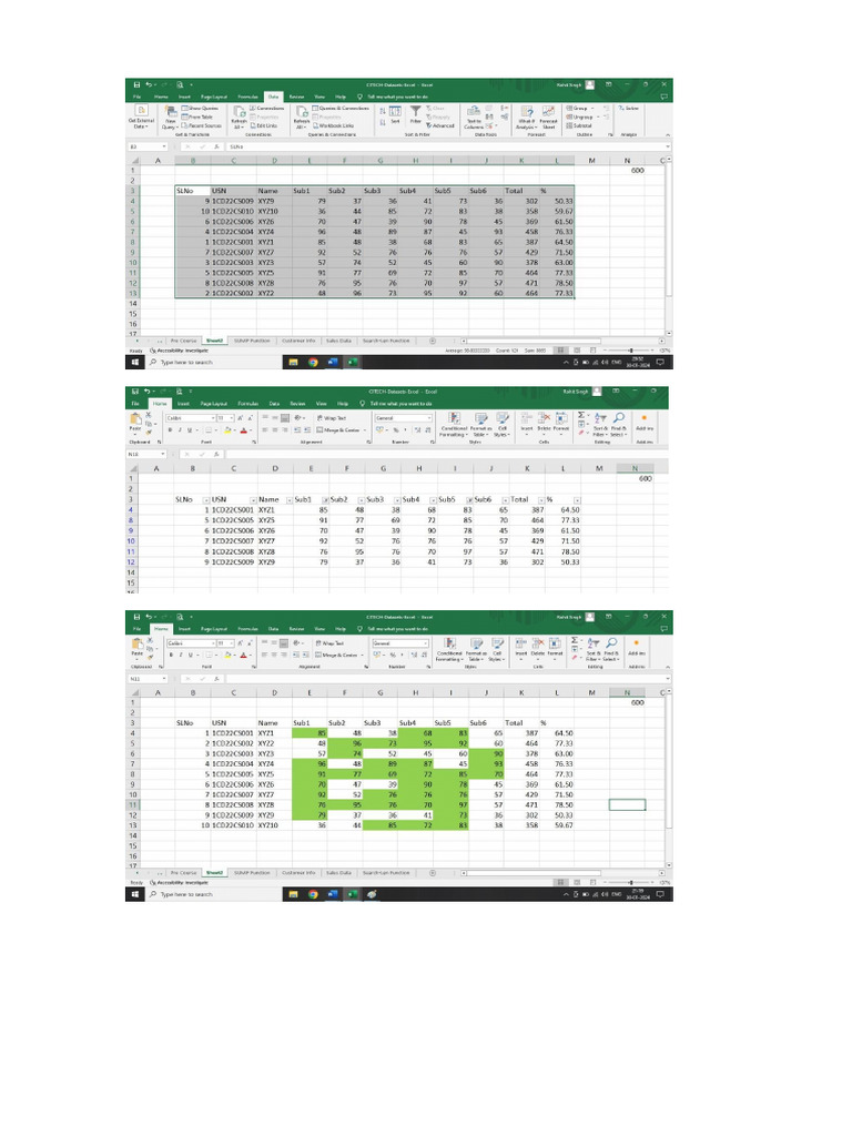 Bcs358a-Data Analytics With Excel-Lab Manual | PDF