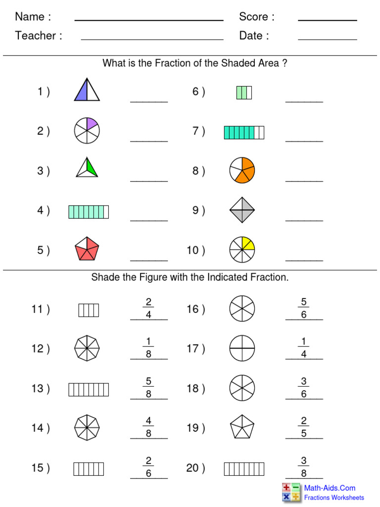 Fractions Visual | PDF | Computers