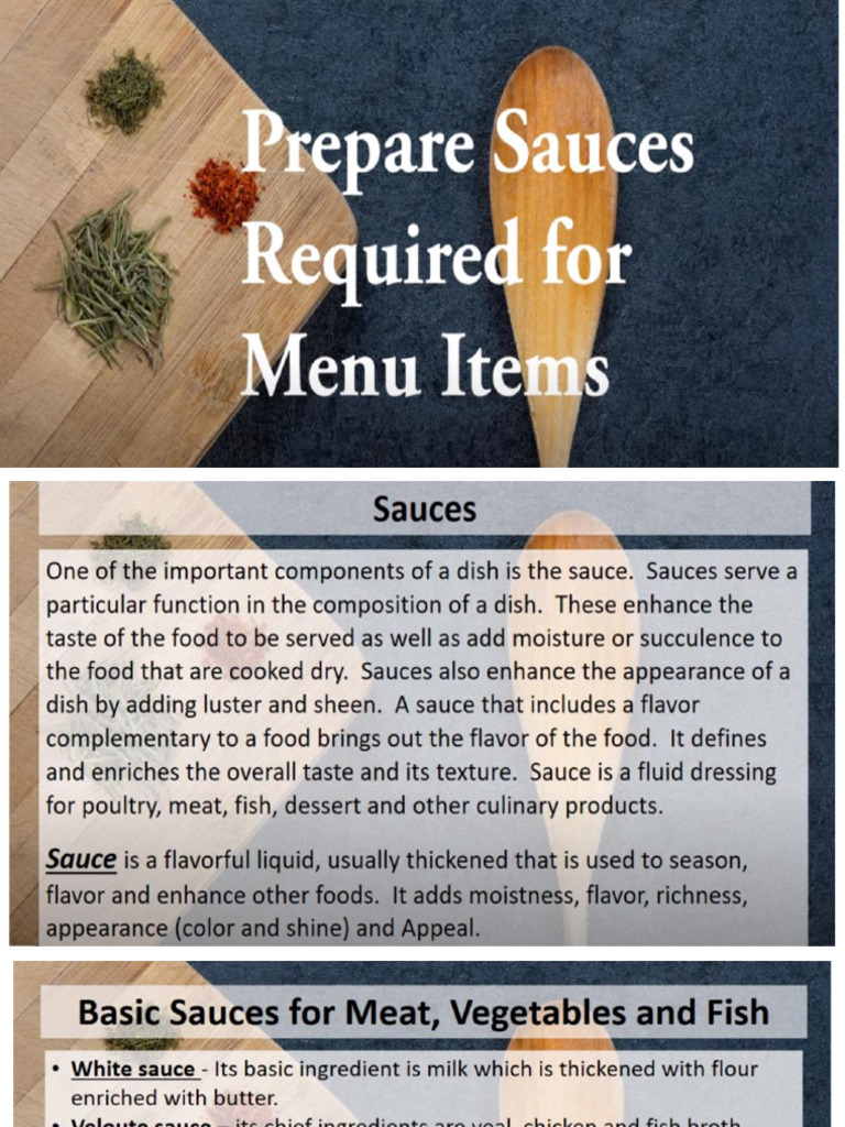 Sauces New | PDF