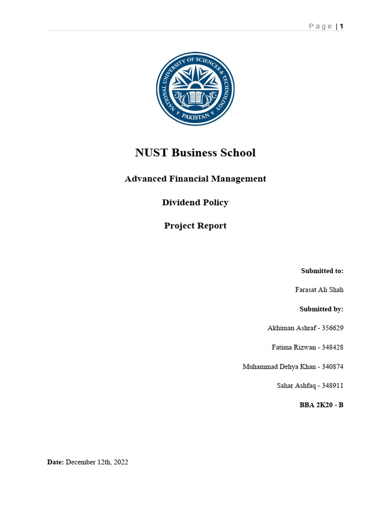 Dividend Policy Updated Ver | PDF | Dividend | Investing