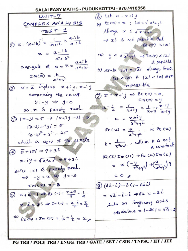 Unit 7 Test 1 Solution Pdf