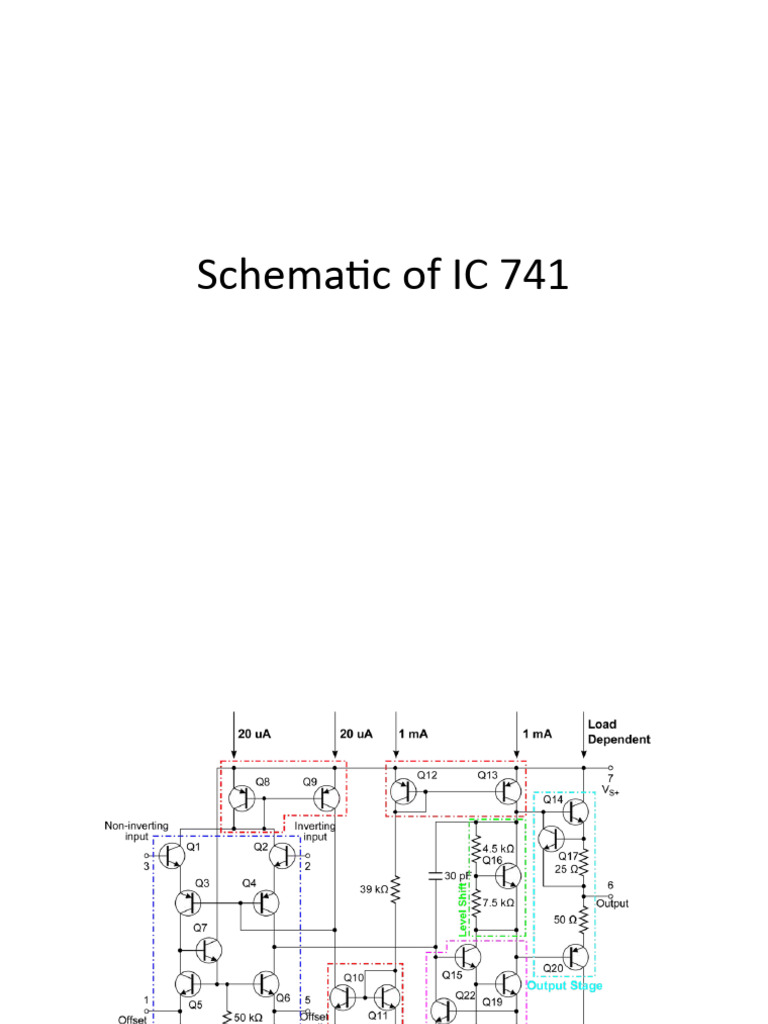 741 Opampinternal Circuit | PDF | Amplifier | Bipolar Junction Transistor