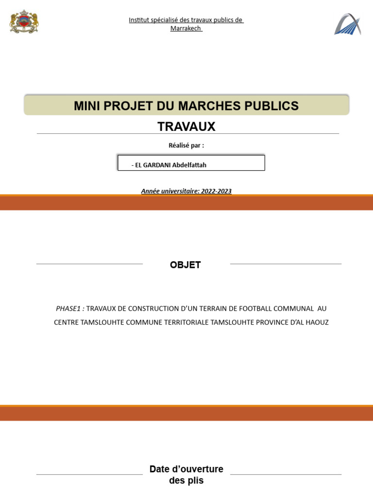 Marche Publics | PDF