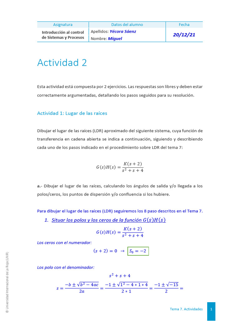 Yécora Sáenz Miguel Actividad 1 Gioi23-T7-Act | PDF | Análisis matemático | Matemáticas