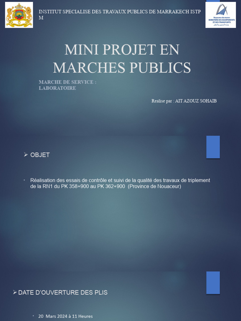Mini Projet en Marches Publics | PDF | Cautionnement