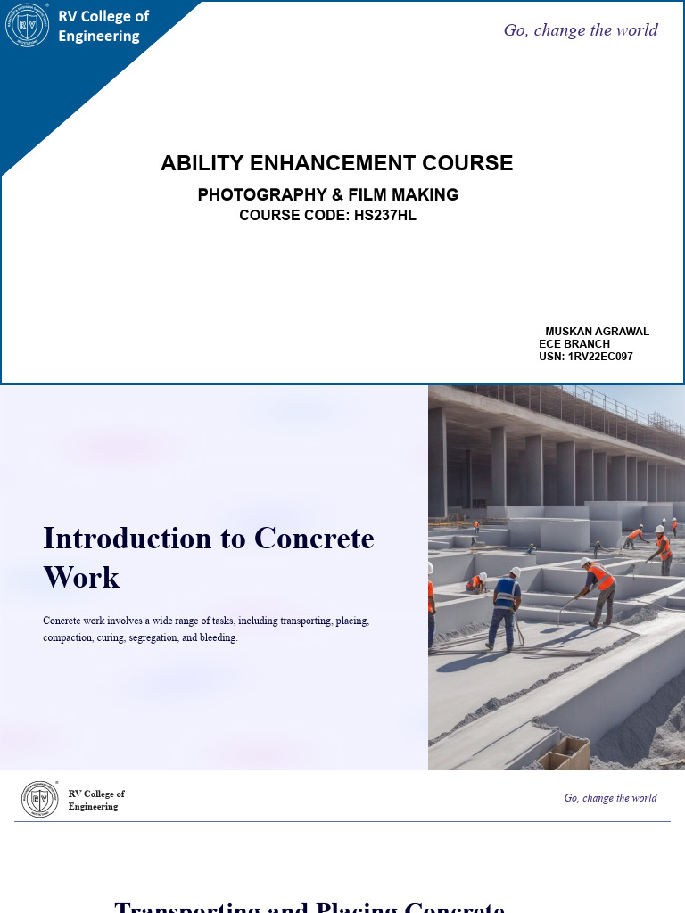 Ability Enhancement Course: Go, Change The World | PDF | Concrete ...
